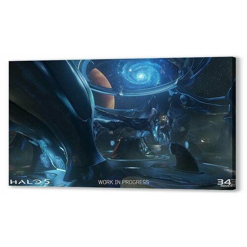 Плакат, постер на холсте Halo 5: Guardians. Размер 21 х 30 см