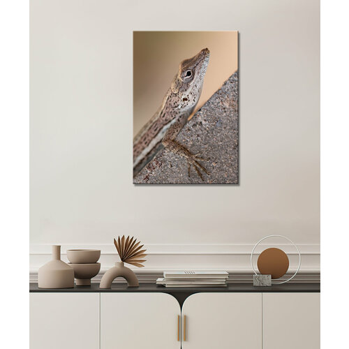 Картина -Геккон, ящерица (29) 40х60