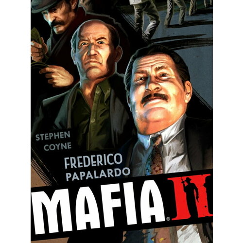 Плакат, постер на бумаге Mafia 2/Мафия 2/игровые/игра/компьютерные герои персонажи. Размер 42 х 60 см