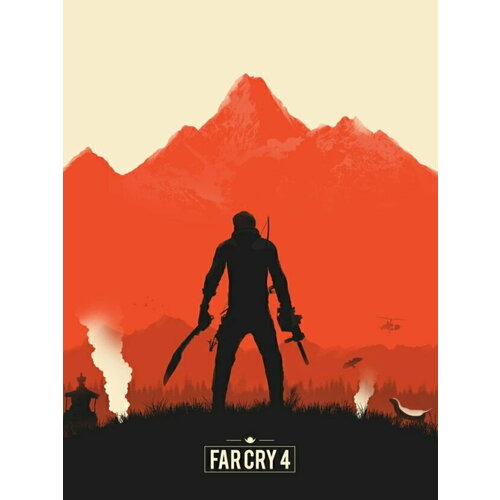 Плакат, постер на холсте Far Cry 4/Фар Край 4/игровые/игра/компьютерные герои персонажи. Размер 21 х 30 см