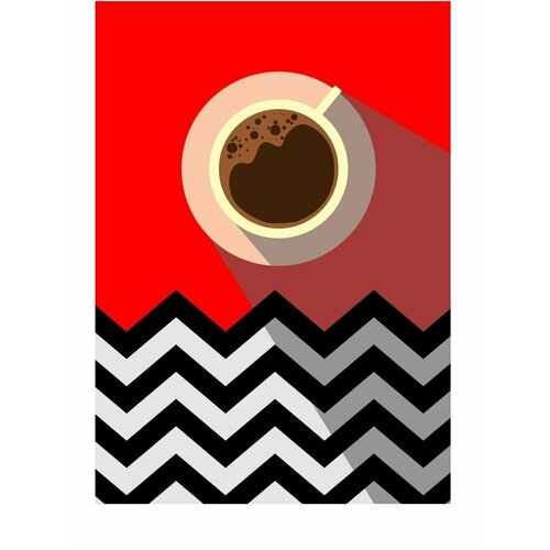 Плакат, постер на бумаге Твин Пикс (Twin Peaks, сериал,1990-2017). Размер 21 на 30 см