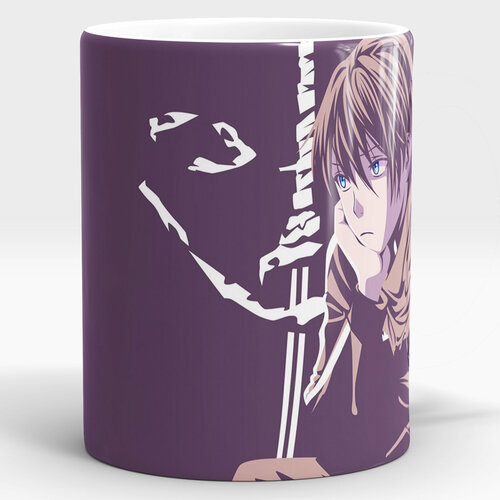 Кружка для чая и кофе с принтом Бездомный бог аниме