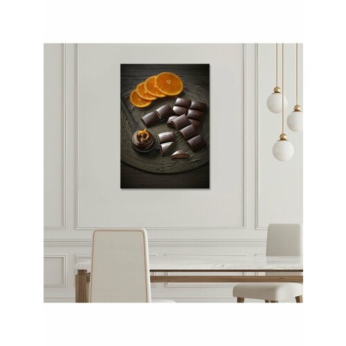 Картина на холсте с подрамником Шоколад с апельсином 40х60