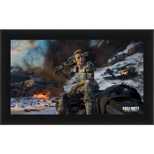 Плакат, постер на холсте Call Of Duty: Black Ops III. Размер 21 х 30 см