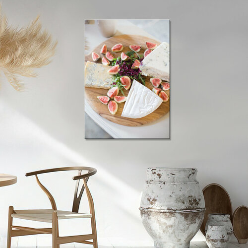 Картина/Картина на холсте для интерьера/Картина на стену/Картина для кухни/ - Инжир сыр 60х80