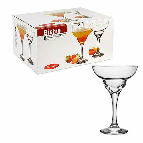 Набор бокалов Bistro для коктейля маргарита 250мл 6шт
