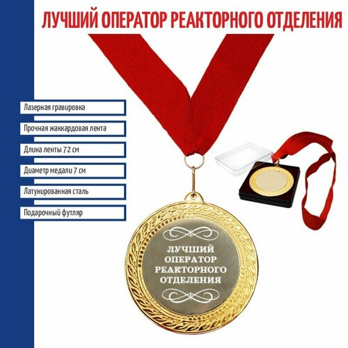 Подарки Сувенирная медаль "Лучший оператор реакторного отделения"