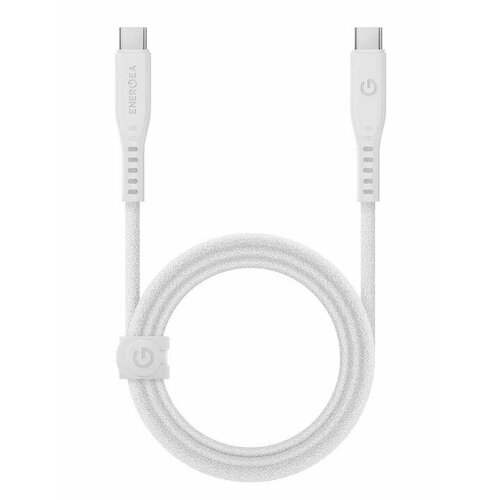 Кабель EnergEA FLOW USB-C to USB-C PD240W 5A White 1.5 метра (CBL-FLCC-WHT150M)