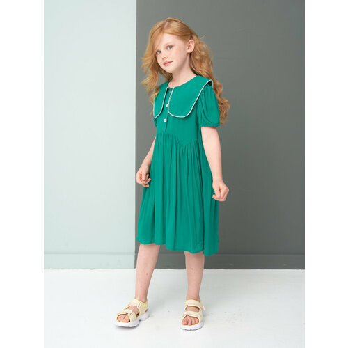 Школьное платье Prime Baby, размер 134-140, зеленый