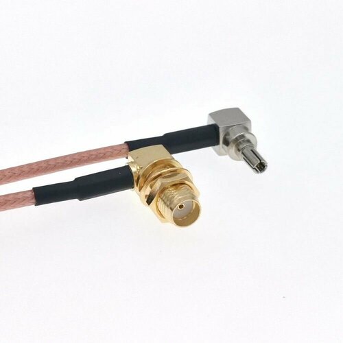 Адаптер для модема (пигтейл) CRC9-SMA(female)угловой кабель RG178 20см.