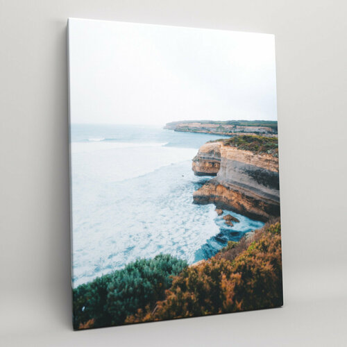 Картина на холсте (интерьерный постер) "Пейзажи острова Мальты" пейзаж, с деревянным подрамником, размер 30х40 см