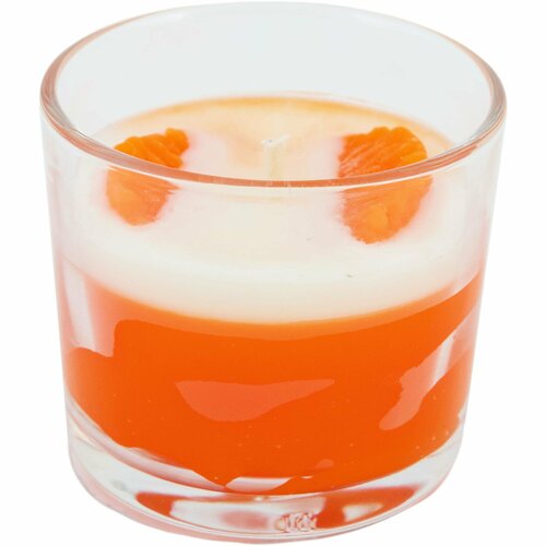 Свеча ароматическая «Цитрусовый мусс» 60 гр, цвет оранжевый. Набор из 2 шт.