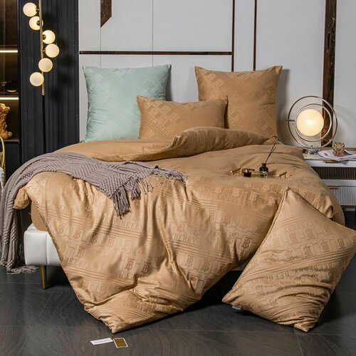 Комплект постельного белья 1.5 спальный Сатин Жаккард GC006, 50х70