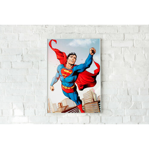 Плакат Супермен/DC/Superman/ Плакат на стену 33х48 см / Постер формата А3+