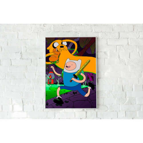 Плакат Время приключений/Adventure Time with Finn & Jake/ Плакат на стену 33х48 см / Постер формата А3+
