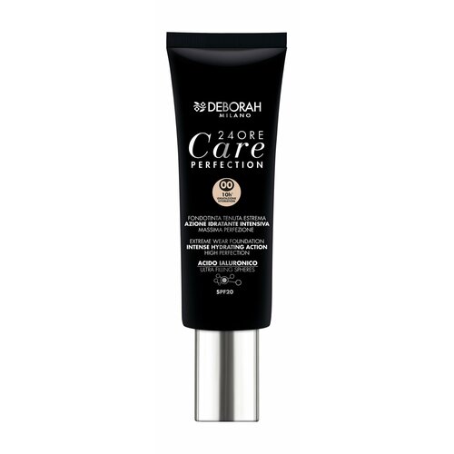 DEBORAH MILANO Тональный крем-уход 24 Ore Care Perfection Extreme Wear Foundation, 30 мл, 00 Слоновая кость