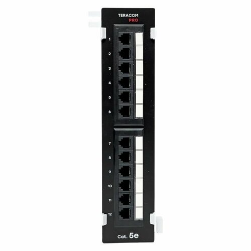 Патч-панель настенная кат.5E UTP неэкранир. 12 портов RJ45 Dual IDC TERACOM PRO EKF TRP-WPP-5EUTP-12