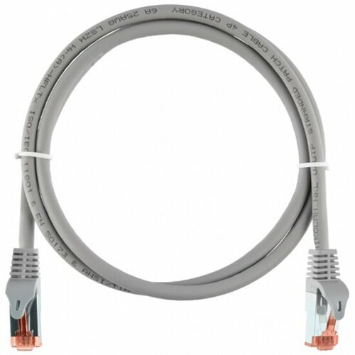 Патч-корд NIKOMAX S/FTP, Кат.6a, светло-серый, 5м NMC-PC4SA55B-ES-050-C-GY