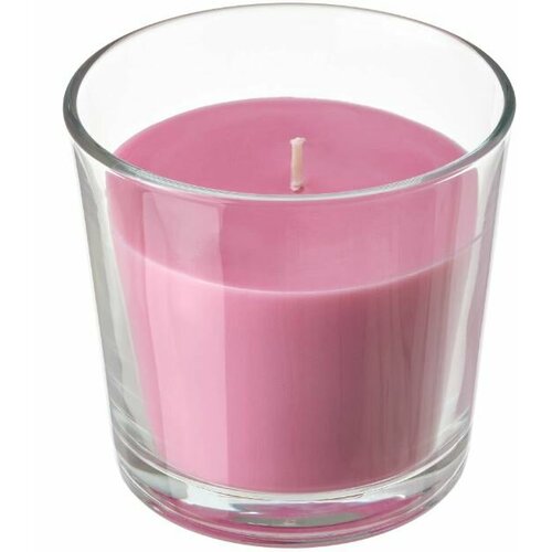 Свеча "икеа Синлиг", в стакане, 9 см, 40 ч вишневый аромат