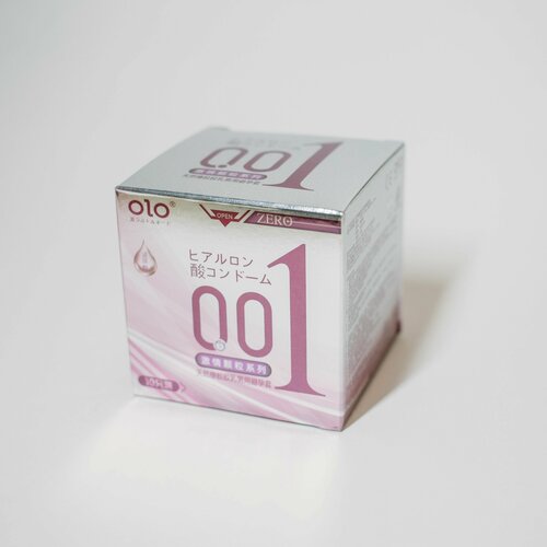 Презервативы латексные OLO "ZERO0,01", с пупырышками, ультратонкие 0,01мм, особоувлажненные 10шт.