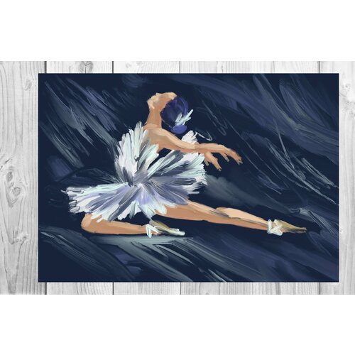 Набор авторских открыток "Балет" для посткроссинга с балеринами 3 штуки