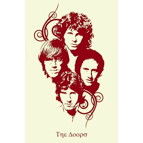 Плакат, постер на бумаге The Doors/Дорс. Размер 30 х 42 см