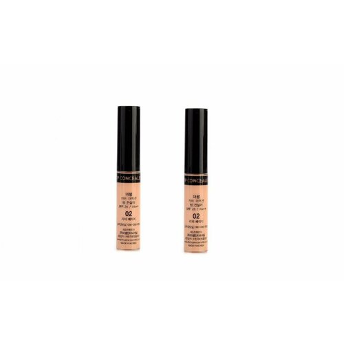 The Saem Консилер для макияжа Cover Perfection Tip Concealer 02. Rich Beige, 6,5 гр, 2 шт
