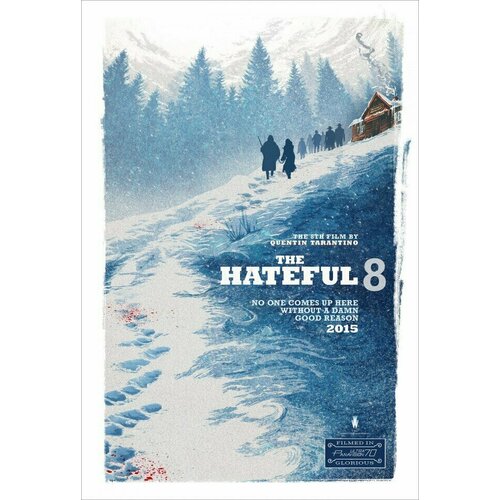 Плакат, постер на бумаге The Hateful Eight/Омерзительная восьмерка. Размер 21 х 30 см