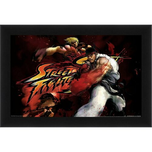 Плакат, постер на бумаге Street Fighter. Размер 30х42 см