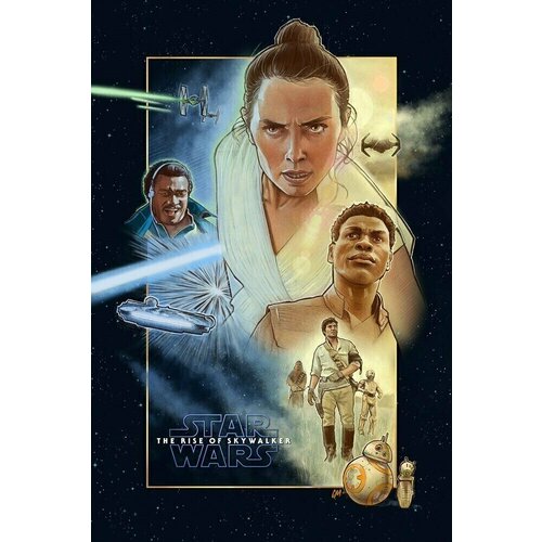 Плакат, постер на бумаге Звездные войны: Эпизод 9-Скайуокер. Восход (Star Wars: Episode IX-The Rise of Skywalker), Джей Джей Абр. Размер 21 х 30 см