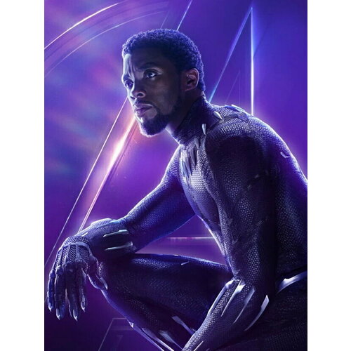 Плакат, постер на бумаге Avengers Collection : Black Panther/Черная Пантера/искусство/арт/абстракция/творчество. Размер 42 х 60 см