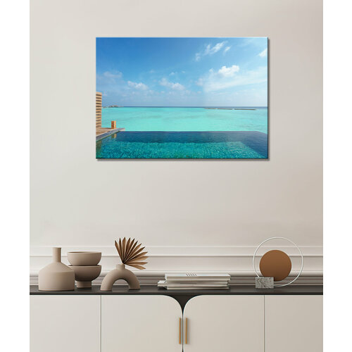 Картина/Картина на холсте для интерьера/Картина на стену/Картина для кухни/ - Таити океан 5 50х70