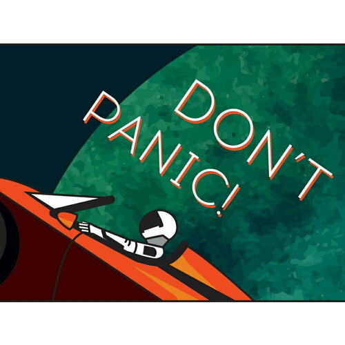 Плакат, постер на холсте Dont Panic/Без Паники/искусство/арт/абстракция/творчество. Размер 21 на 30 см