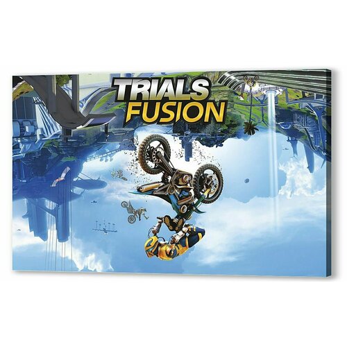 Плакат, постер на холсте Trials Fusion. Размер 60 х 84 см