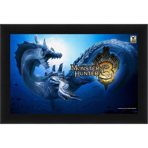 Плакат, постер на холсте Monster Hunter. Размер 60х84 см