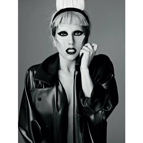 Плакат, постер на холсте Lady Gaga/Леди Гага/музыкальные/поп исполнитель/артист/поп-звезда/группа. Размер 30 х 42 см