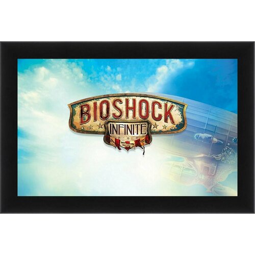 Плакат, постер на холсте Bioshock Infinite. Размер 30х42 см