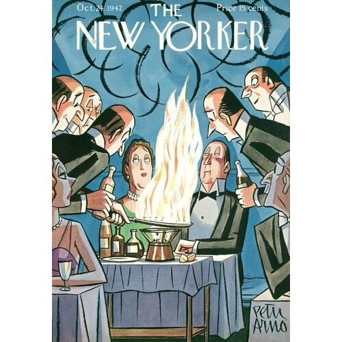 Плакат, постер на бумаге The New Yorker (Oct. 24, 1942). Размер 21 х 30 см