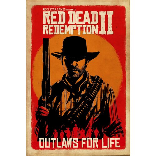 Плакат, постер на бумаге Red Dead Redemption 2 (2018г). Размер 42 на 60 см