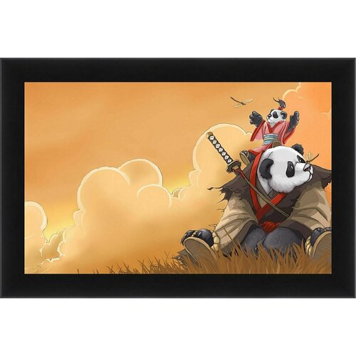 Плакат, постер на холсте World Of Warcraft: Mists Of Pandaria. Размер 30 х 42 см
