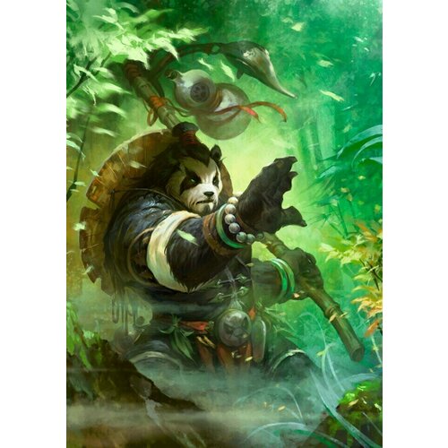 Плакат, постер на холсте Blizzard-Warcraft/Близзард-Варкрафт. Размер 30 на 42 см