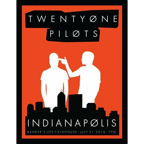 Плакат, постер на бумаге Twenty One Pilots/Двадцать один пилот. Размер 30 х 42 см