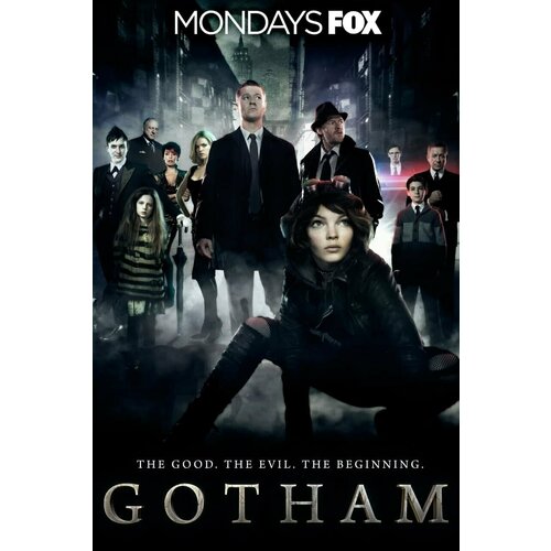 Плакат, постер на бумаге Готэм (Gotham, 2014-2019г). Размер 21 х 30 см