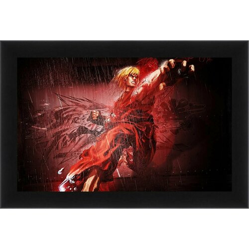 Плакат, постер на холсте Street Fighter X Tekken. Размер 42 х 60 см