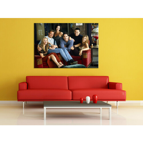 Картина на стену на холсте, интерьерная картина Друзья, Friends, сериал (16) 30х40 см