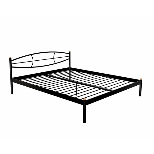 Двуспальная кровать Стиллмет Аура черный 160x200
