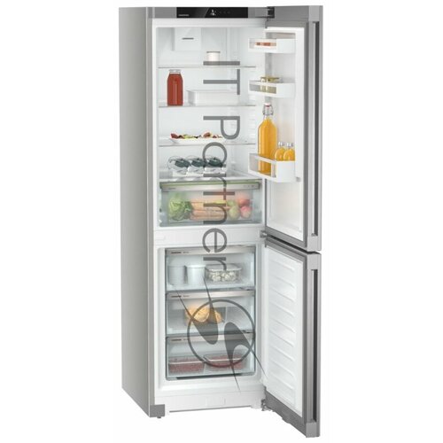 Холодильники LIEBHERR Pure, EasyFresh, МК NoFrost, 3 контейнера МК, в. 185,5 см, ш. 60 см, класс ЭЭ A, внутренние ручки, покрытие SteelFinish