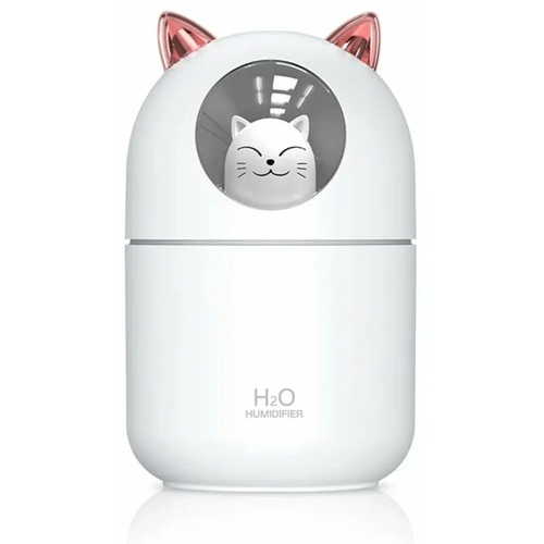 Увлажнитель воздуха мини Котик с подсветкой, ультразвуковой увлажнитель для дома, ночник светильник