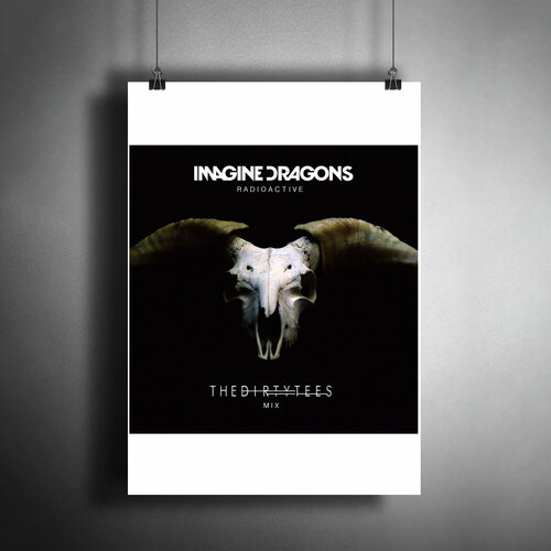Постер плакат для интерьера "Музыка: Американская инди-рок-группа Имеджн Драгонс. Группа Imagine Dragons"/ A3 (297 x 420 мм)