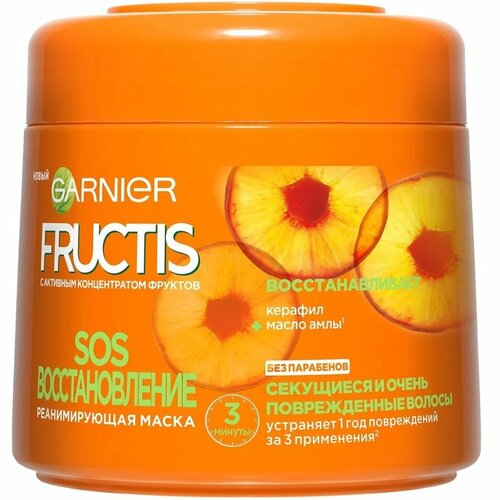 Маска для волос Garnier Fructis Sos восстановление реанимирующая 300мл 1 шт
